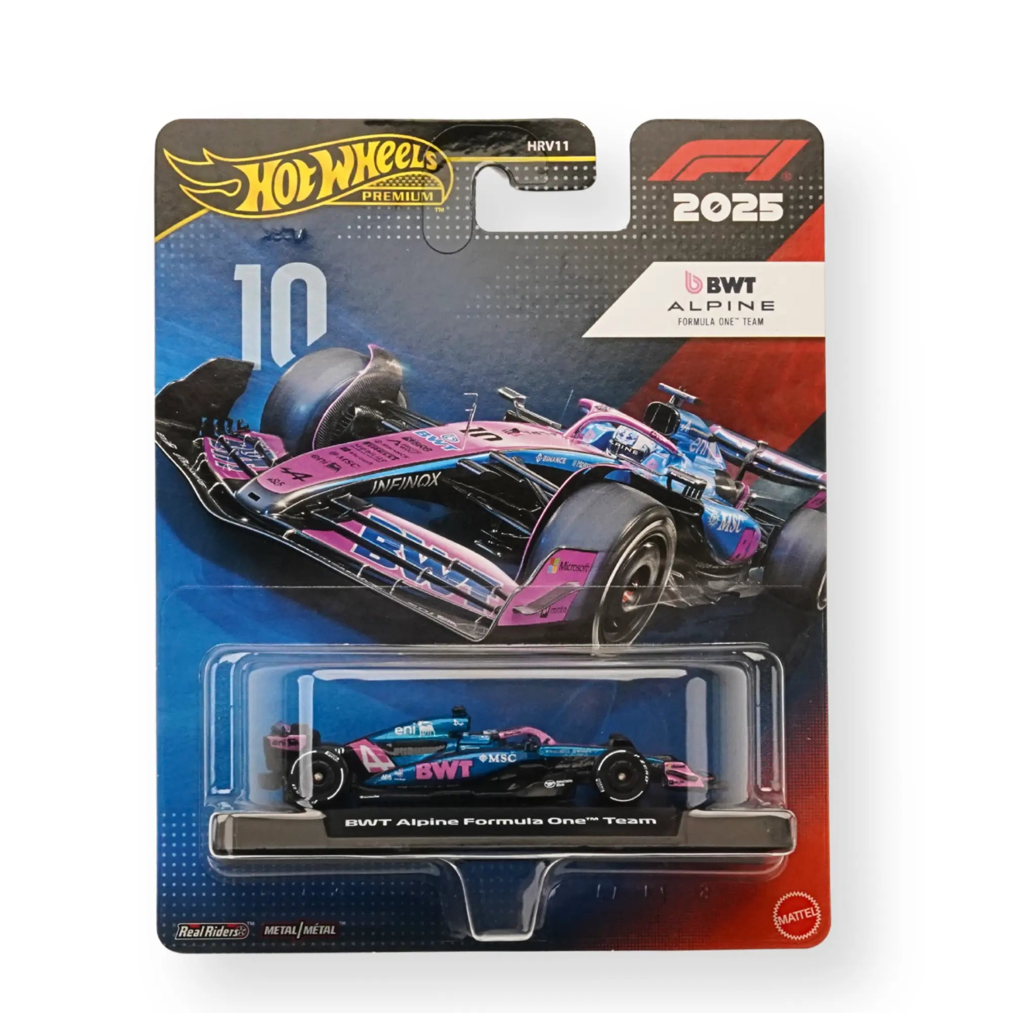 Hot Wheels Premium BWT Alpine Formula One Team F1 Car 1:64 Die-Cast Co ...